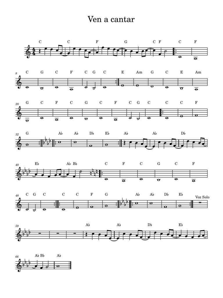 Ven a cantar | PDF