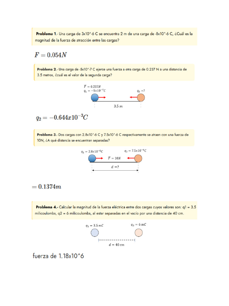 Ley de Coulomb | PDF