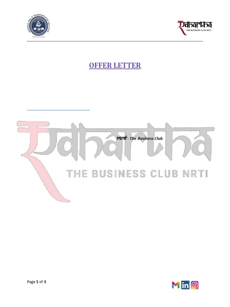 2023 Associates Offer Letter Vineet Kumar (Signed) | PDF