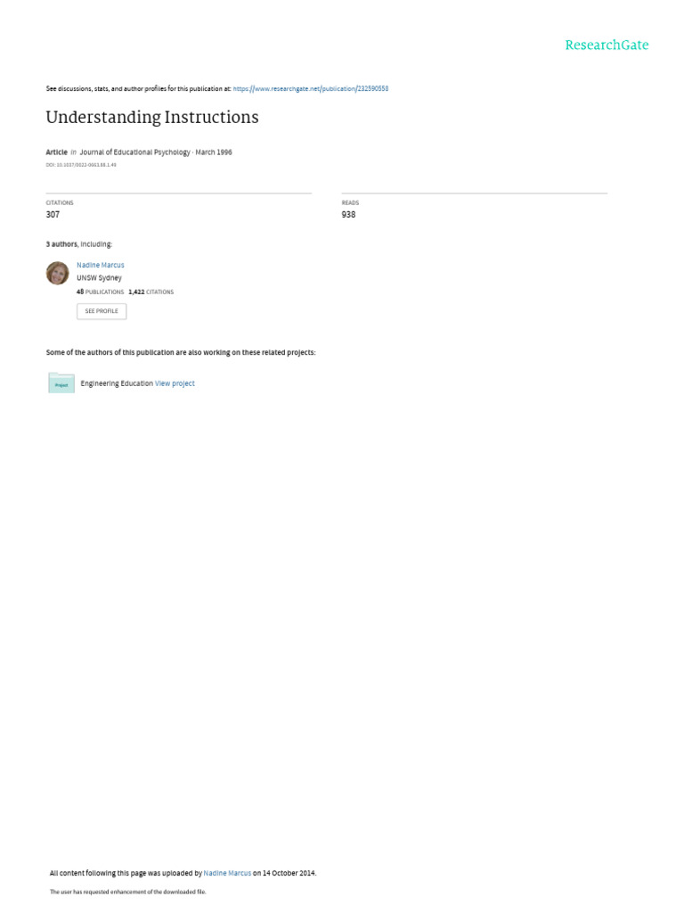 Understanding_Instructions | PDF | Working Memory | Cognition