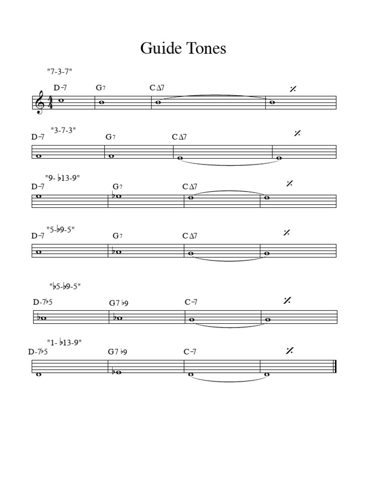 Guide Tones | PDF