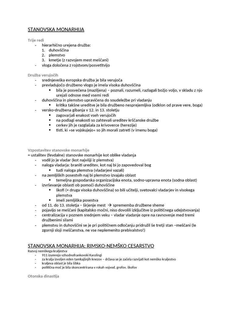 Zgo Sno Stanovska Monarhija 01 | PDF