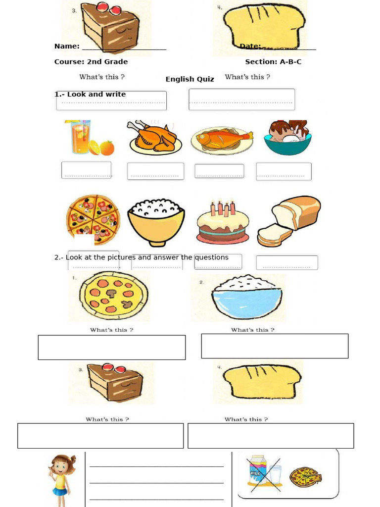 Food Lesson | PDF
