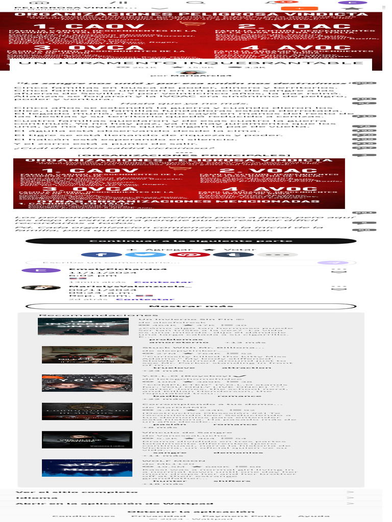 PELIGROSA VINDICTA (+21) - UN JURAMENTO INQUEBRANTABLE - Wattpad | PDF