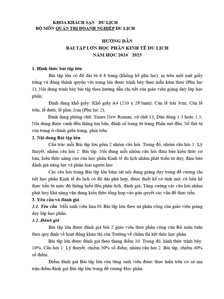 Hướng Dẫn Viết BTL | PDF