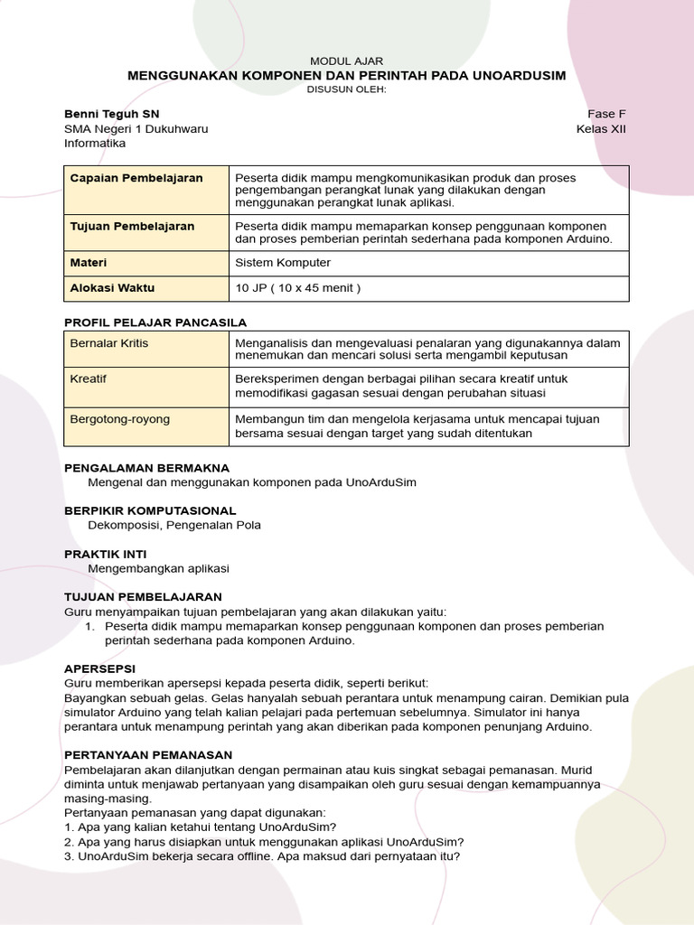 Modul UnoArdusim | PDF