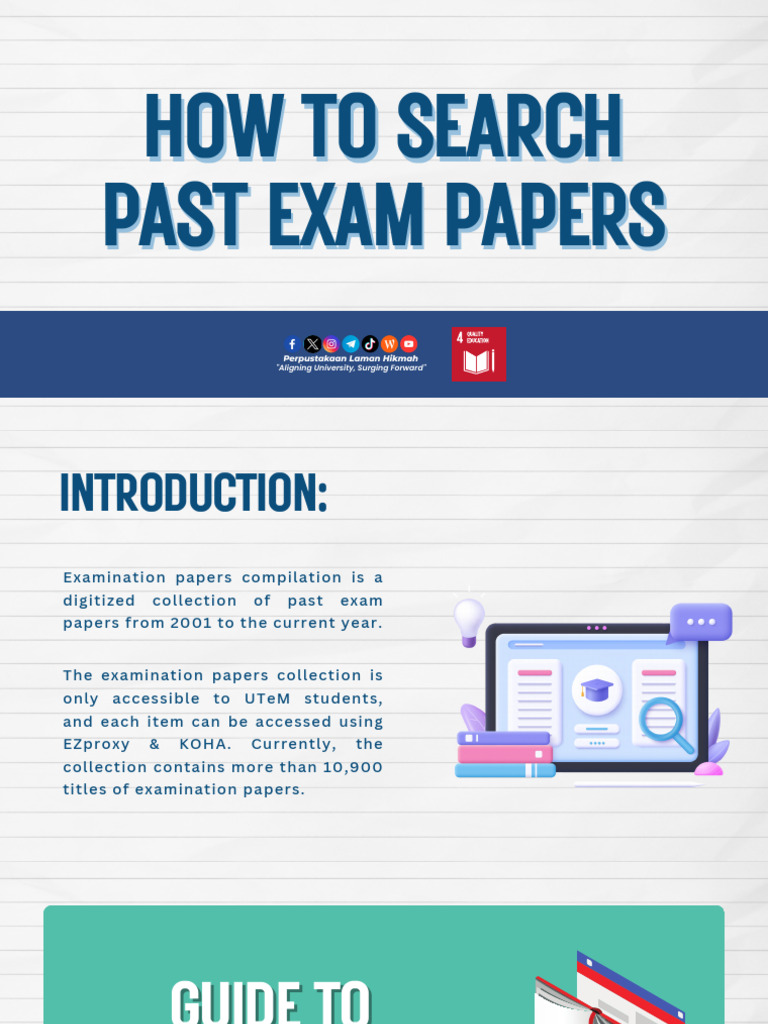 UTeM Past Exam Papers Search Guide | PDF