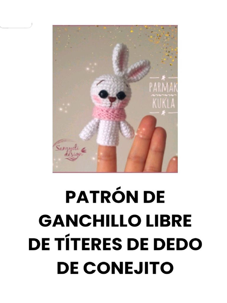 titere de dedo conejo | PDF