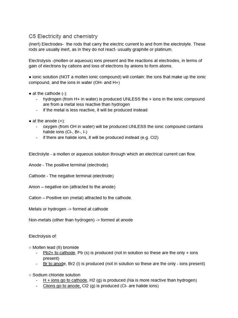 IGCSE CHEM. TERM | PDF | Redox | Alkene