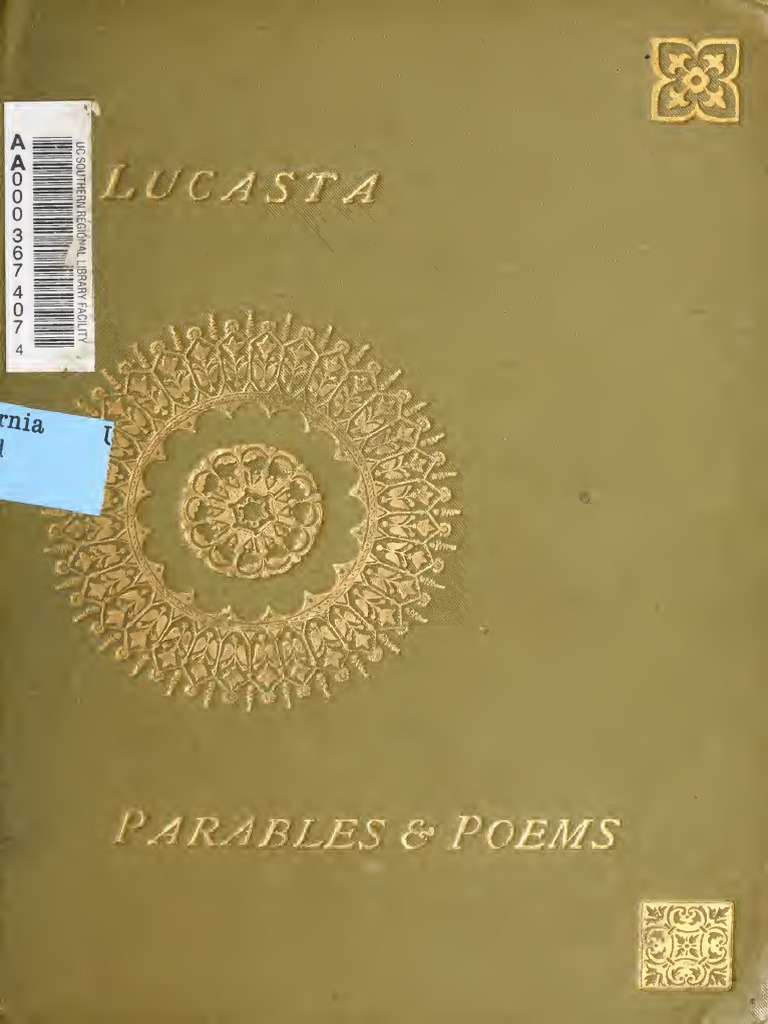 Waite - Lucasta, Parables and Poems | PDF | Soul | Thou