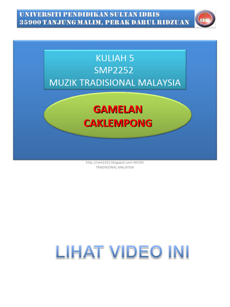 Caklempong dan Gamelan Malaysia | PDF