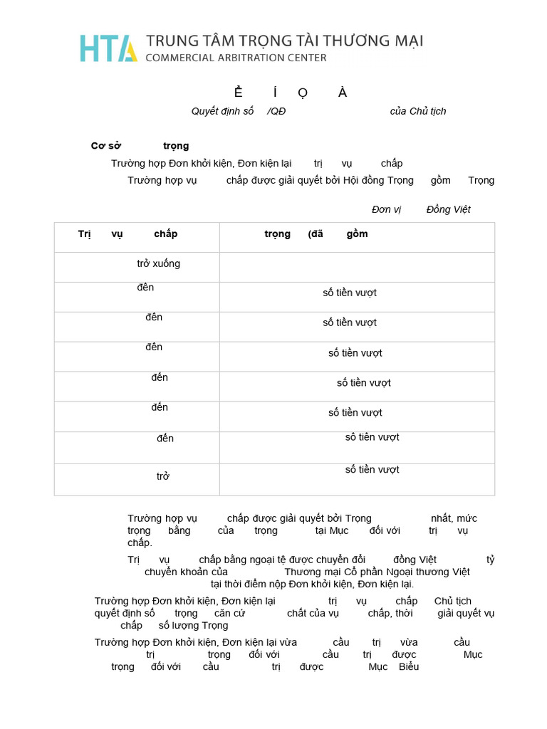 Bieu Phi TrongTai HTA | PDF