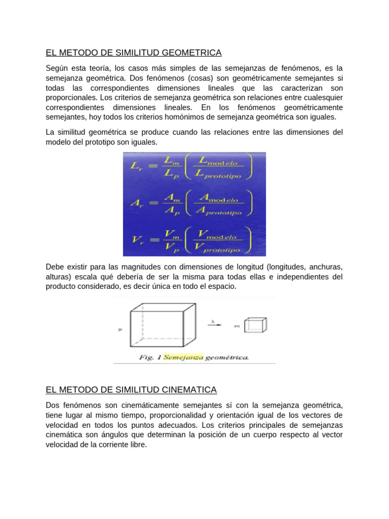 4U METODO DE SIMILITUD | PDF | Cinemática | Velocidad
