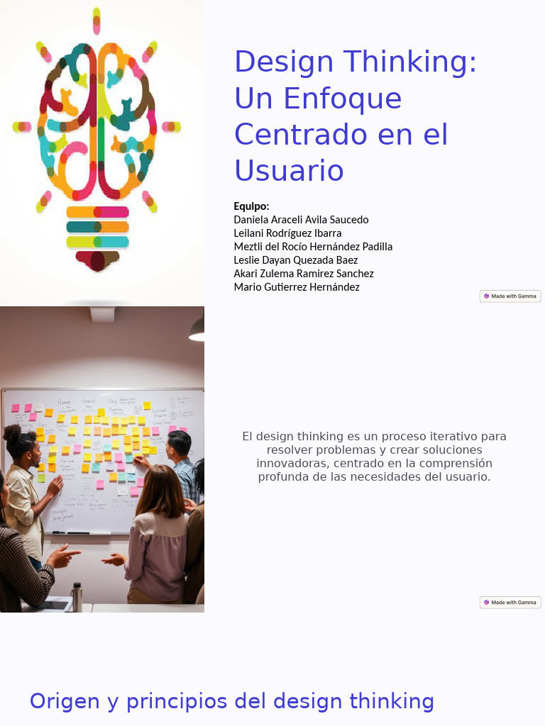 Introducción al Design Thinking | PDF | El pensamiento de diseño ...