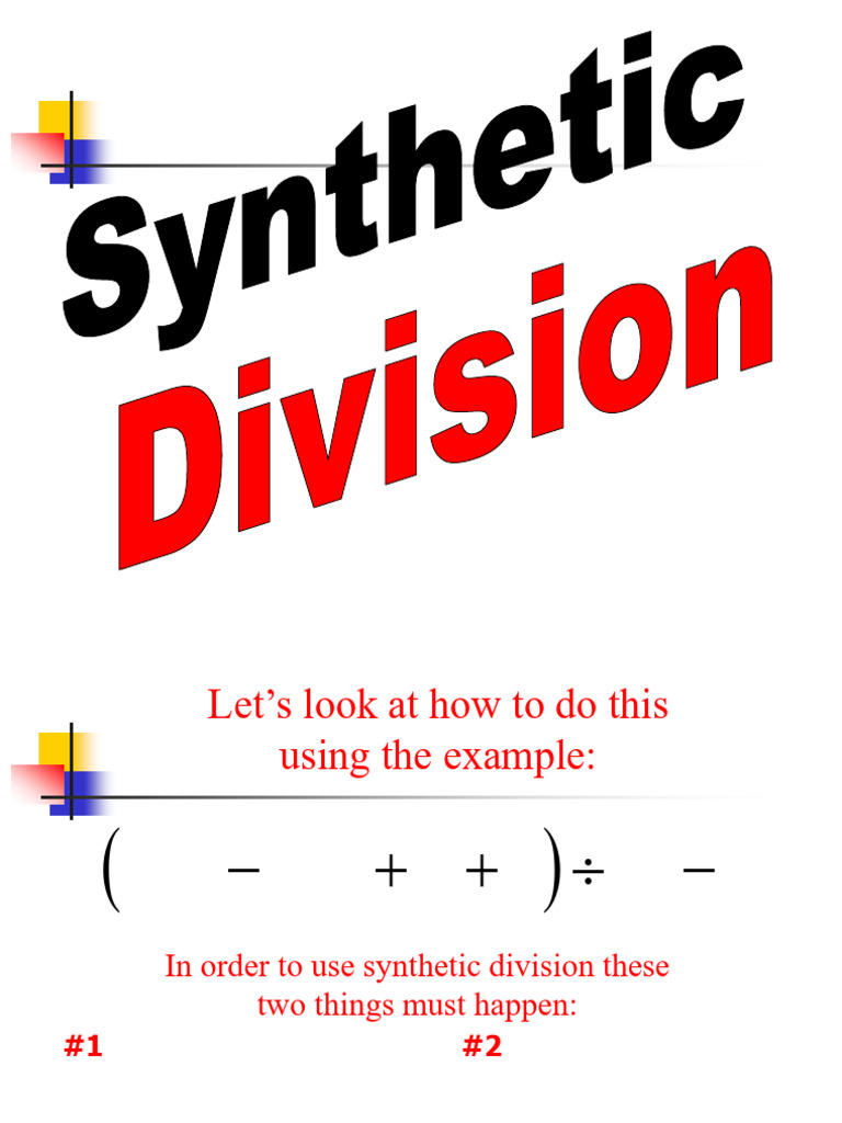 Synthetic Division | PDF | Computational Science | Arithmetic