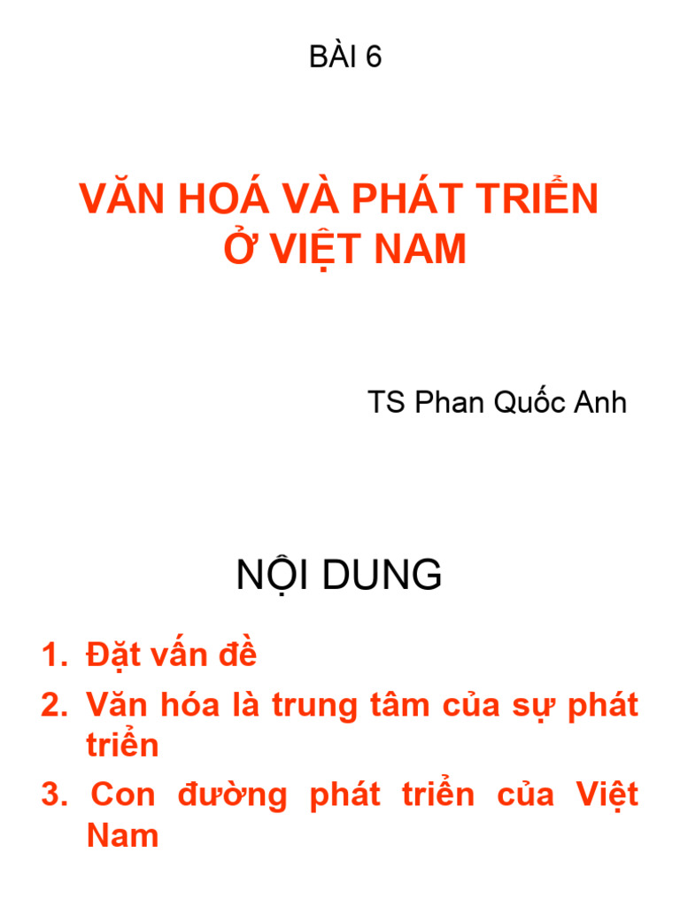 (123doc) - Bai-Giang-Van-Hoa-Va-Phat-Trien-O-Viet-Nam-Www-Bit-Ly-Taiho123 | PDF