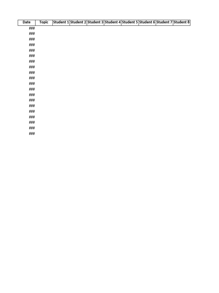 BSIS 5th Semester Attendance | PDF