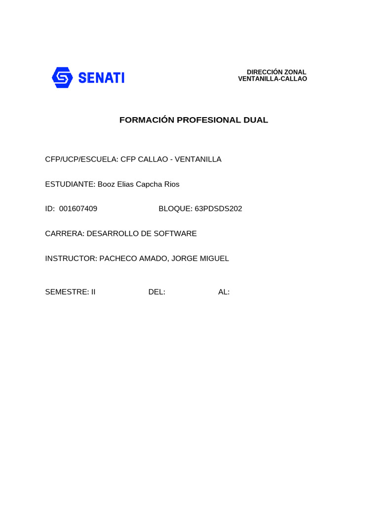 PDSD-236 - INFORMEDEPRÁCTICA (Reparado) | PDF | Ingeniería de Sistemas | Programación de ...
