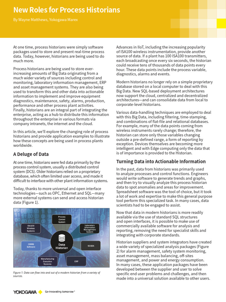 Evolving Roles of Process Historians | PDF | Personal Computers ...
