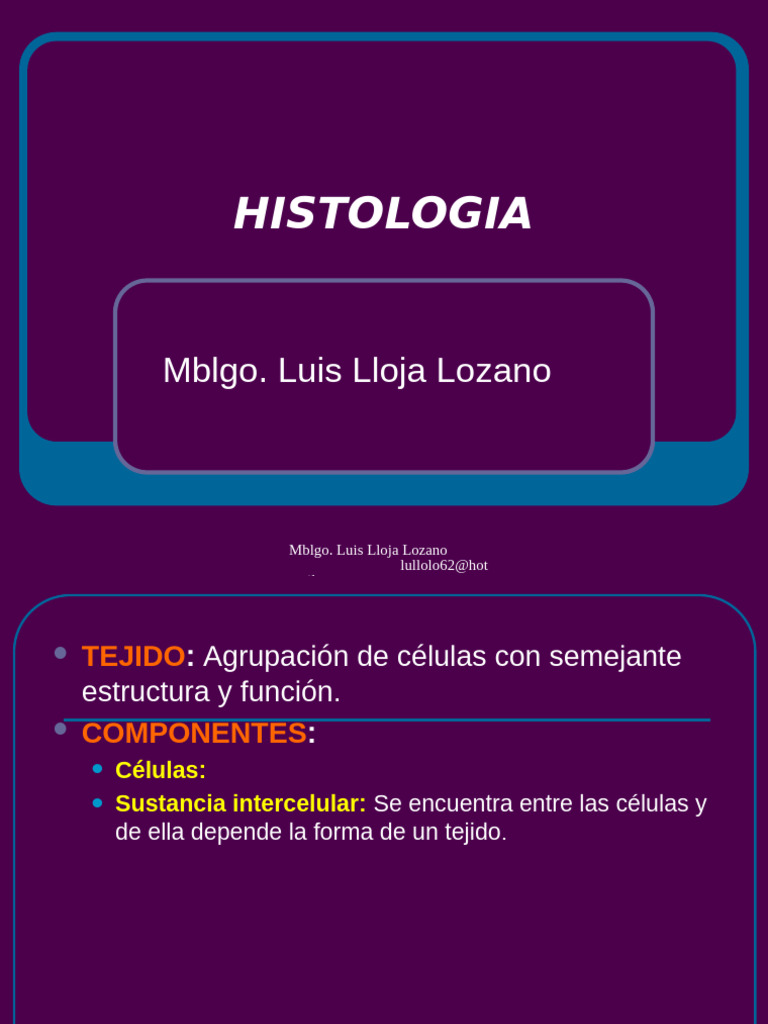 Histologia Animal | PDF | Tejido conectivo | Epitelio
