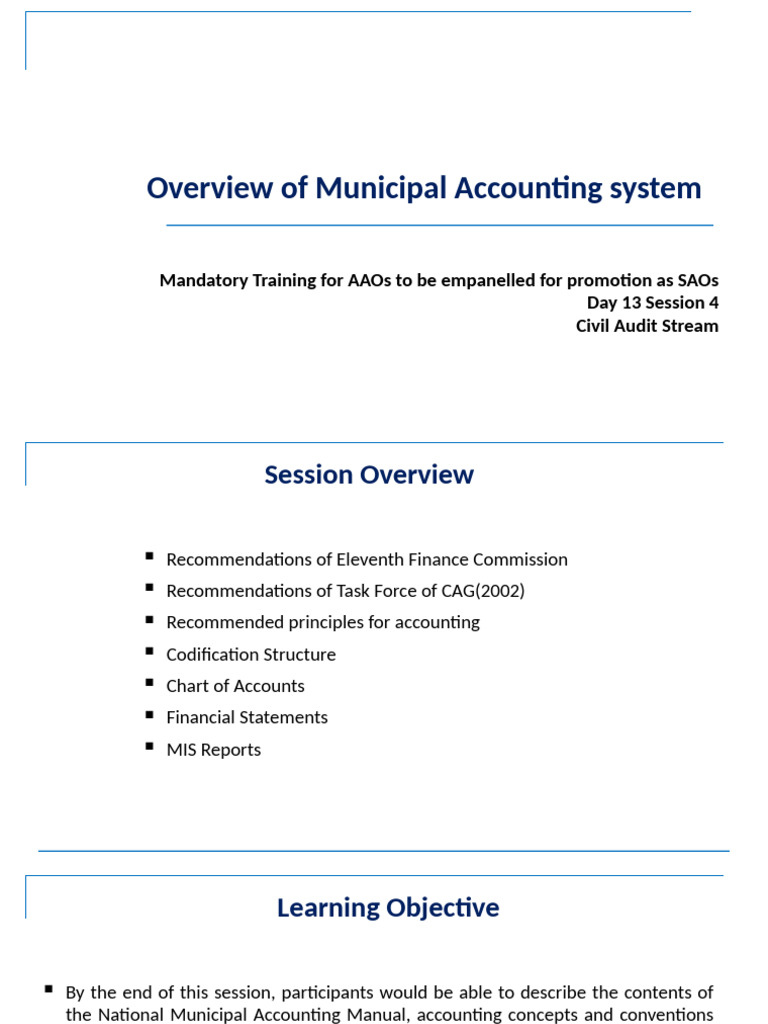 Municipal Accounting System Overview | PDF | Expense | Financial Statement