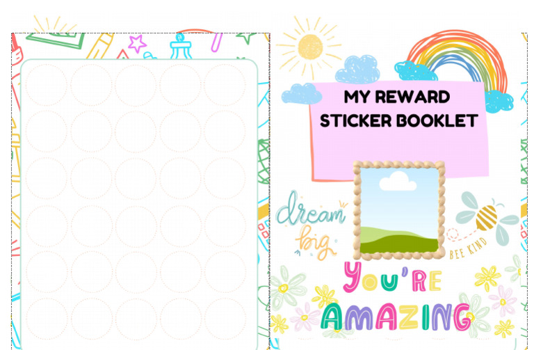 Reward Booklet Design Blank | PDF