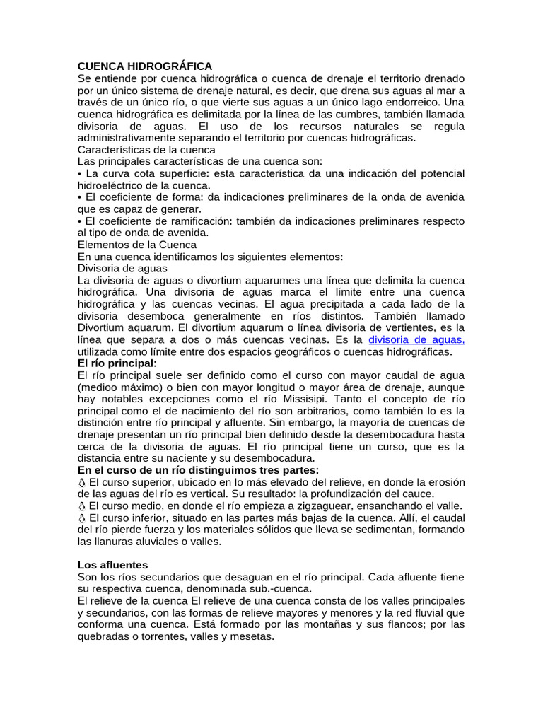 Cuencas Hidrográficas de Venezuela | PDF | Cuenca de drenaje | Río