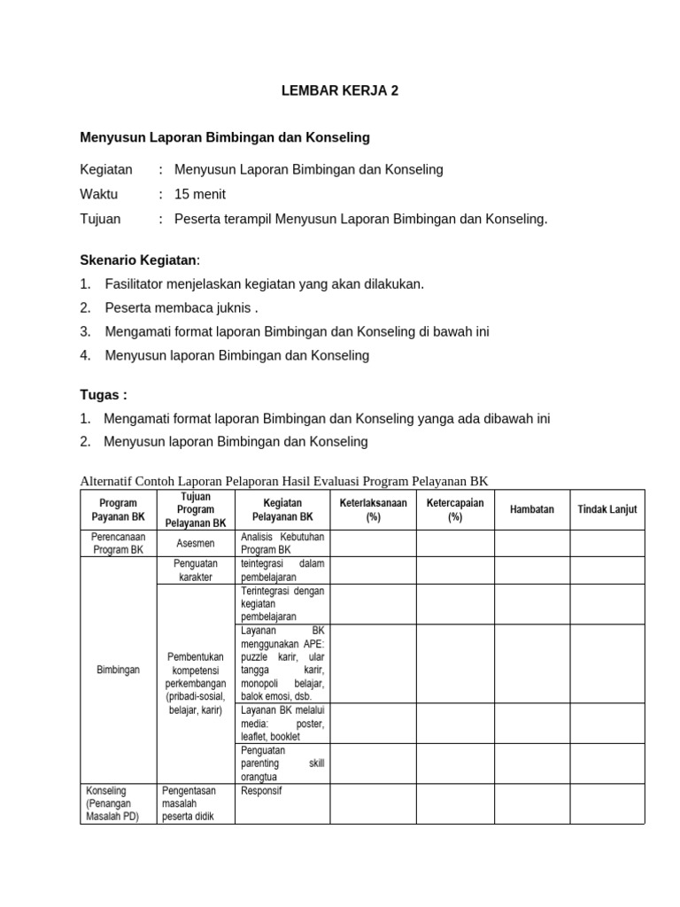 Lembar Kerja 2 | PDF