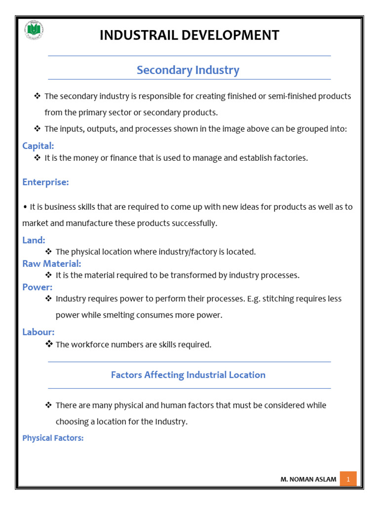 09-Industrial Development | PDF | Tourism | Fertilizer