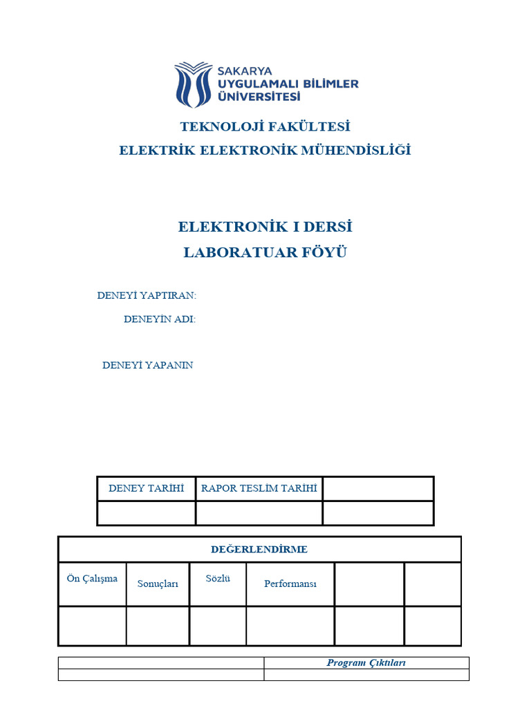Kenetleyici Devreler Elektronik Deney | PDF
