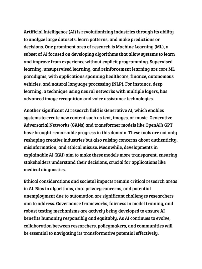 AI and Machine Learning Overview | PDF