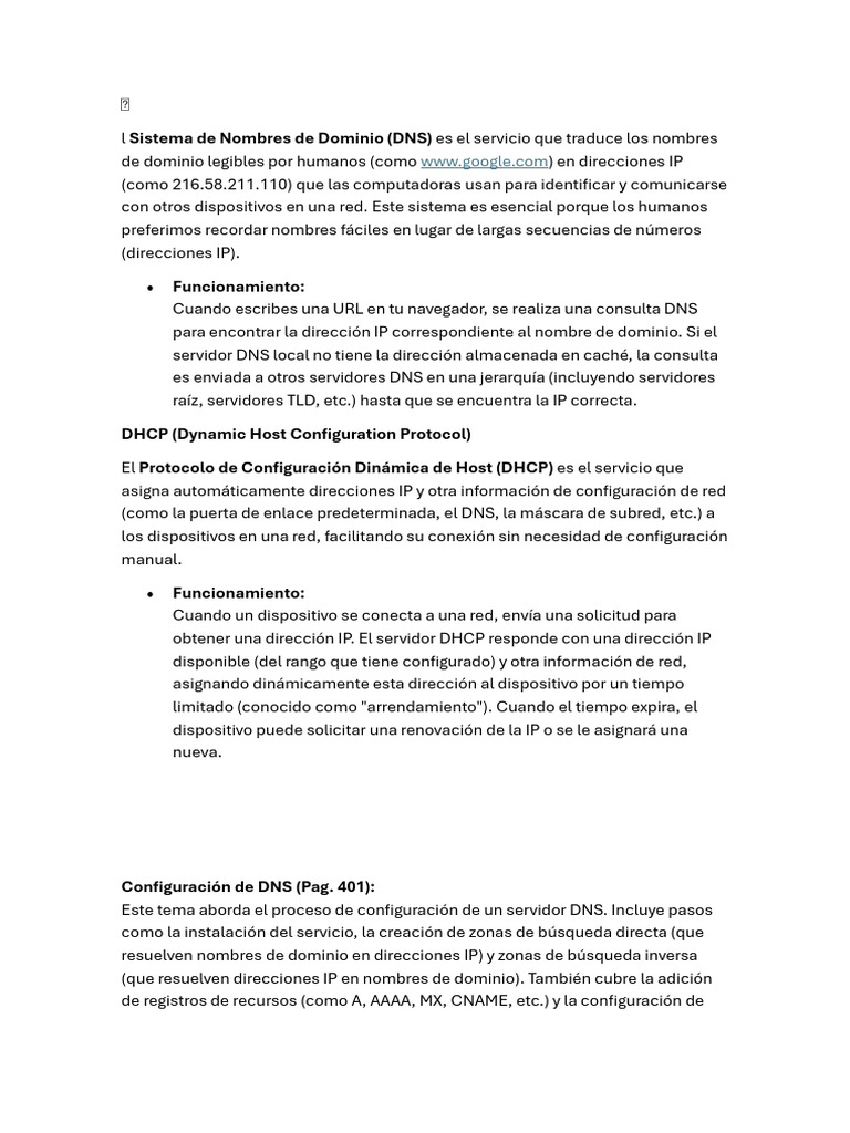 Guía Completa del Sistema DNS | PDF | sistema de nombres de dominio | Dirección IP