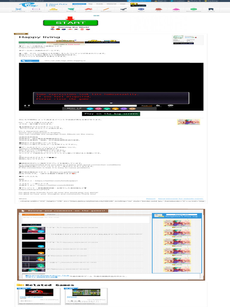 Happy Living, Play in Your Browser ! (PLiCy) Free Software Games | PDF