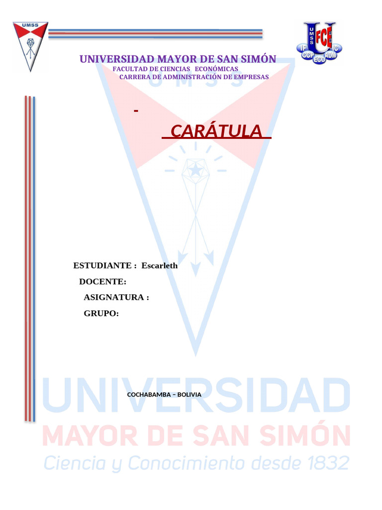 Modelo Carátula | PDF