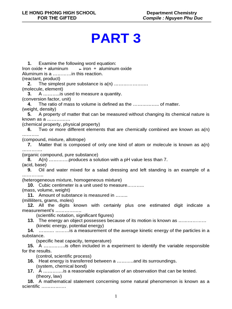 fill blanks(questions) | PDF | Atoms | Electron fill blanks(questions) | PDF | Atoms | Electron