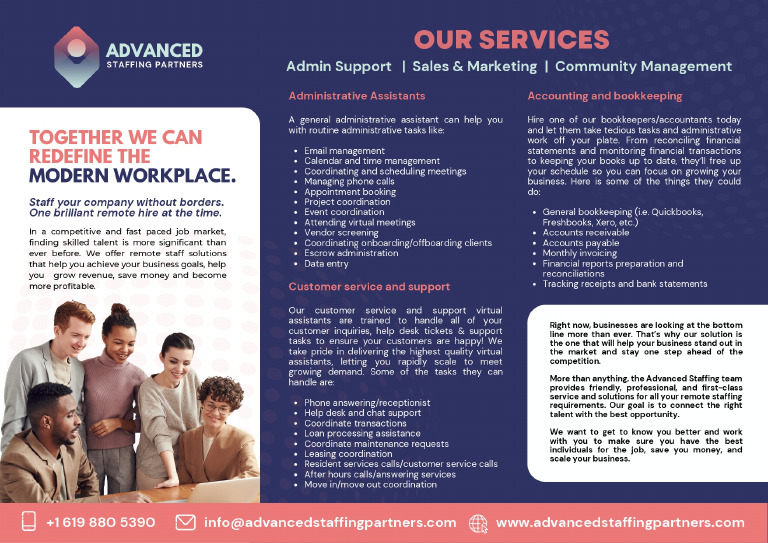 Advanced Staffing Partners Flyers | PDF