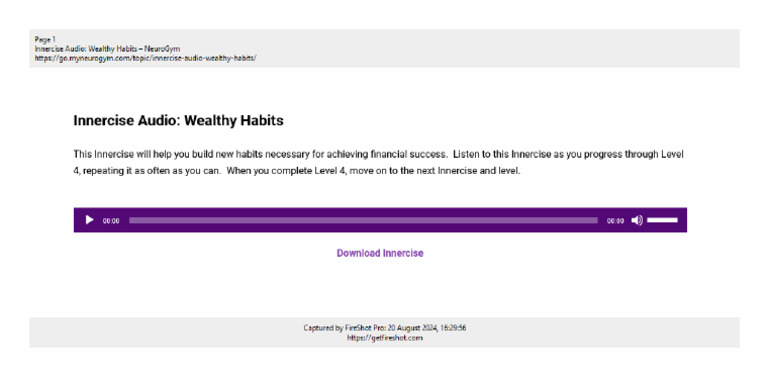04-Innercise_Audio_Wealthy_Habits | PDF