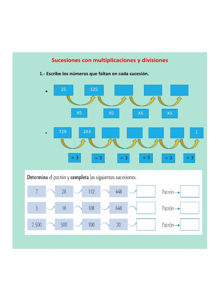 Fichas Multiplicacion y Division | PDF