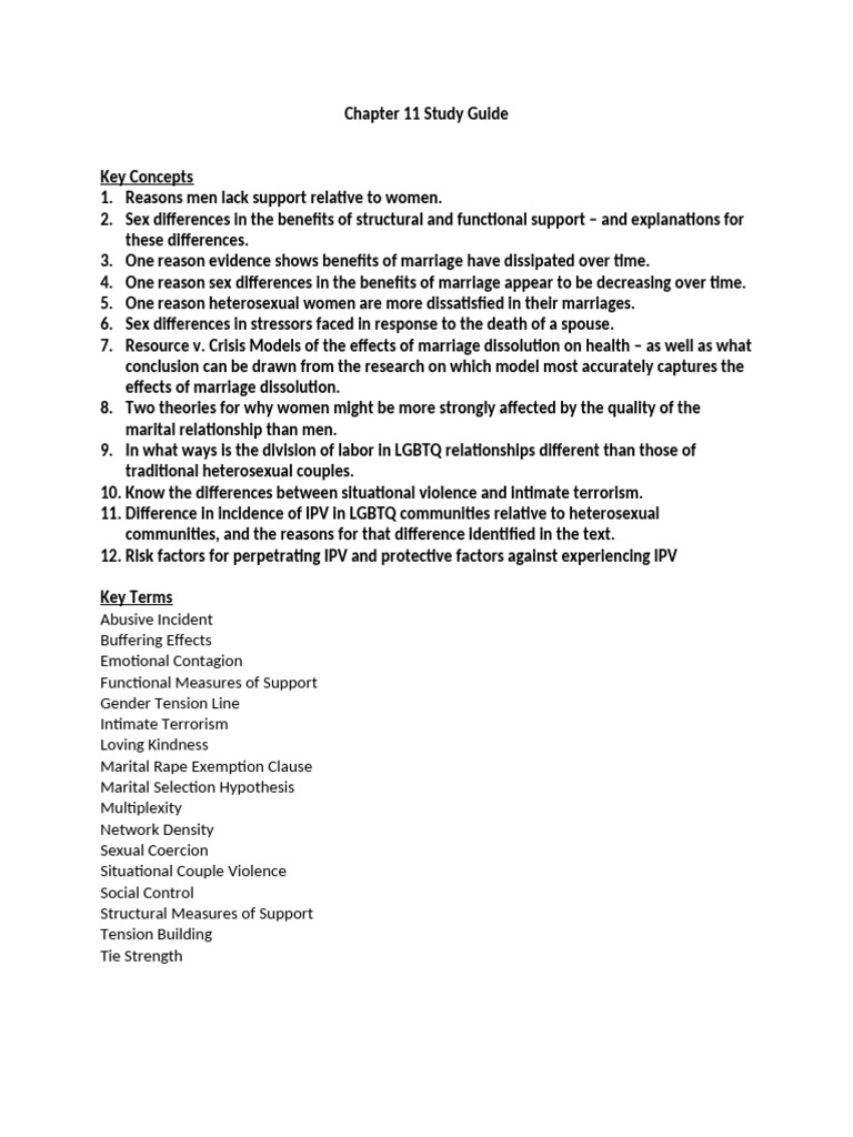 Marriage, Support, and IPV Insights | PDF