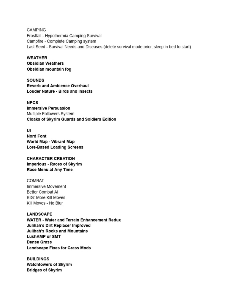 Mods For Skyrim | PDF