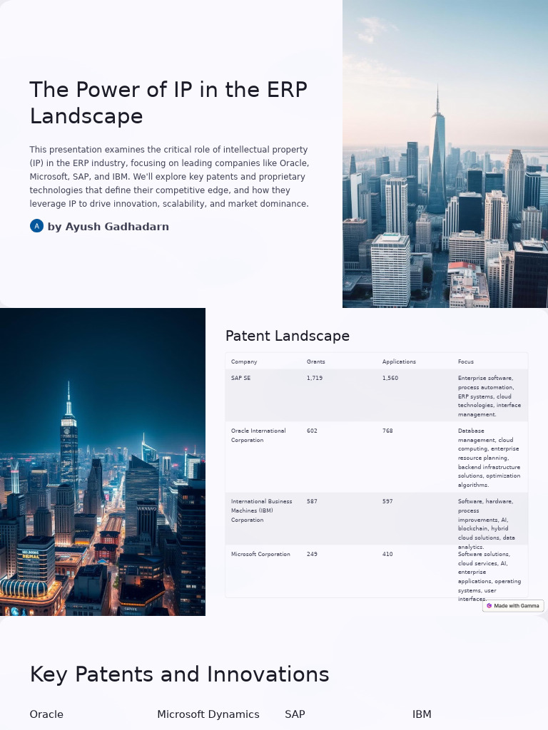 The Power of IP in the ERP Landscape | PDF | Enterprise Resource Planning | Cloud Computing