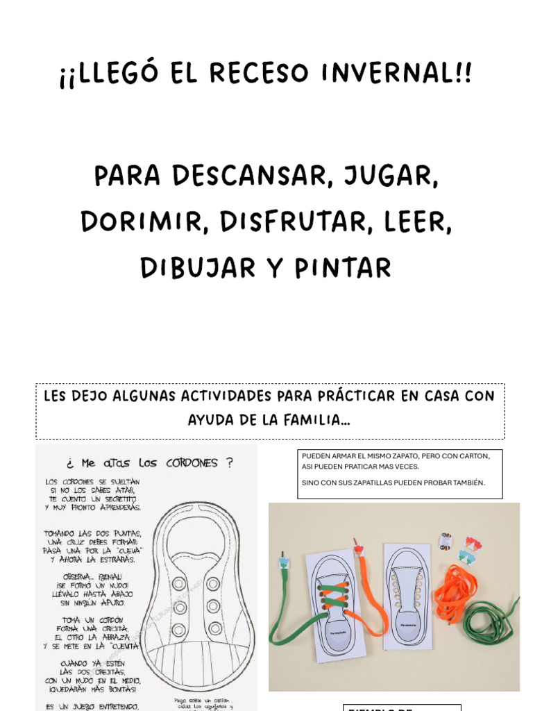 Actividades para El Receso | PDF