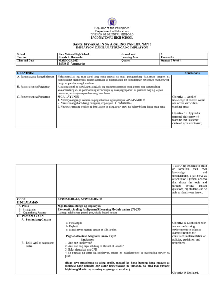 LP-COT-3rd-Grading-Autosaved | PDF