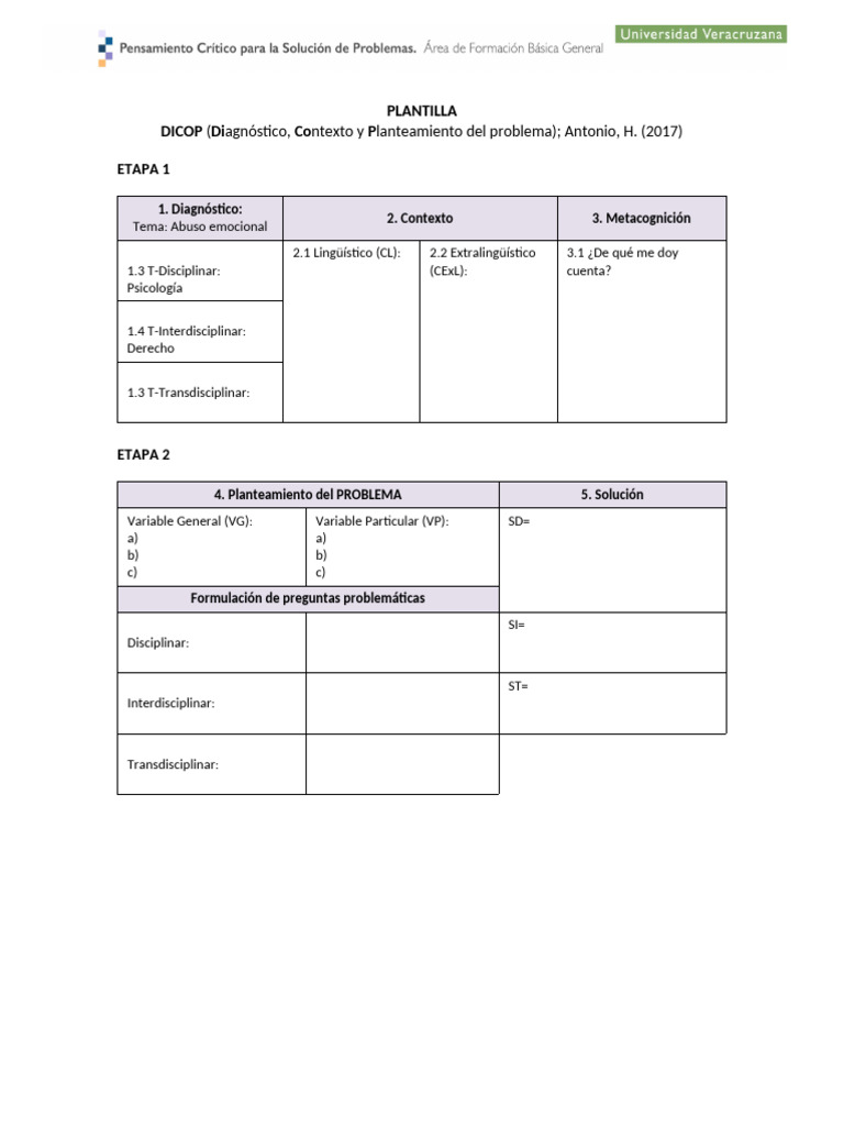 Act06. Plantilla DICOP | PDF
