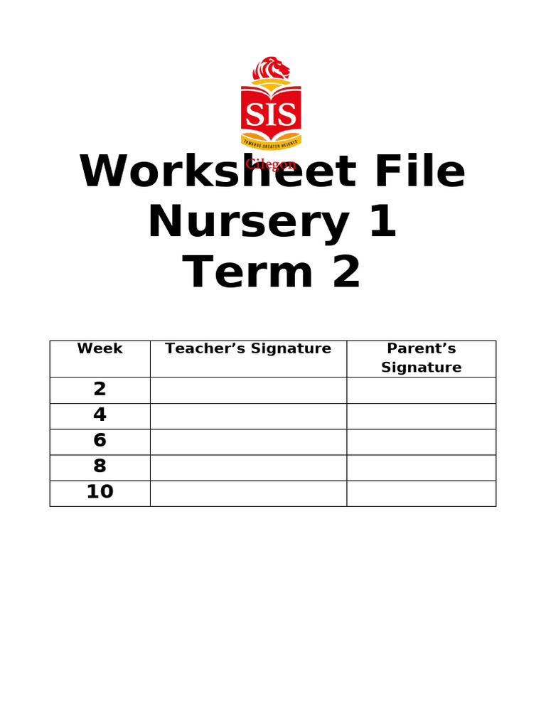 Cover Worksheets | PDF