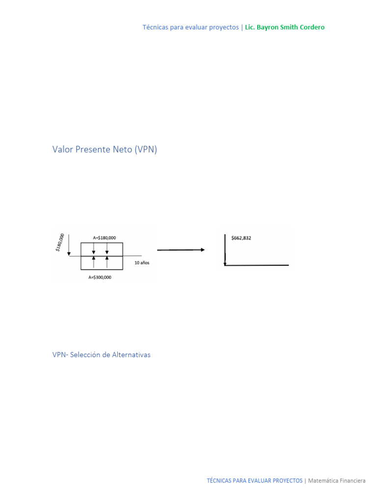 Valor Presente Neto | PDF