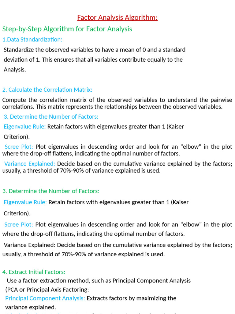 Factor Analysis.ppt | PDF | Factor Analysis | Principal Component Analysis