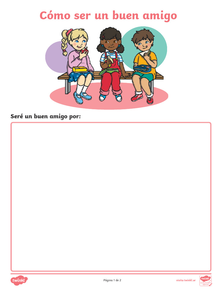Cómo ser un buen amigo para niños | PDF