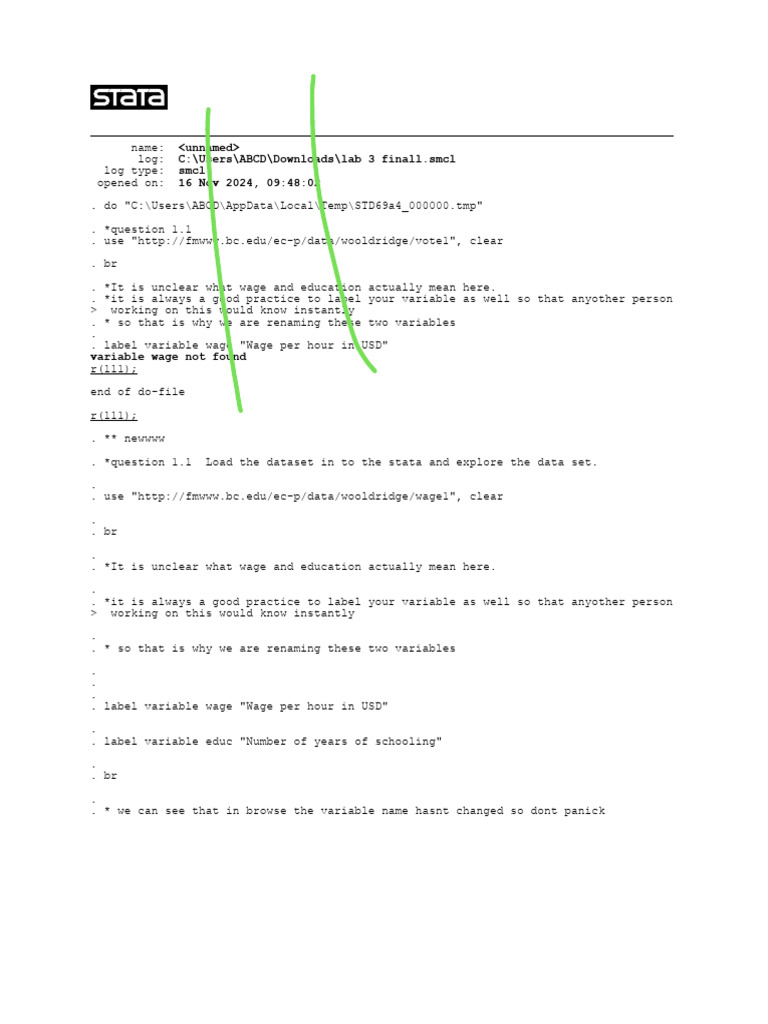 Lab 3 Finall_101733 | PDF | Errors And Residuals | Coefficient Of Determination