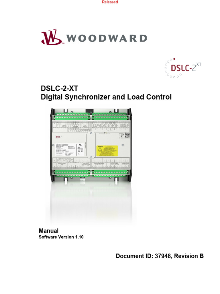 DSLC-2-XT Digital Synchronizer and Load Control: Manual Document ID ...